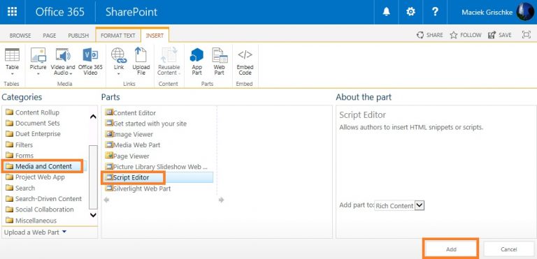 How to create Charts in Sharepoint | GRISCHKE SOLUTIONS