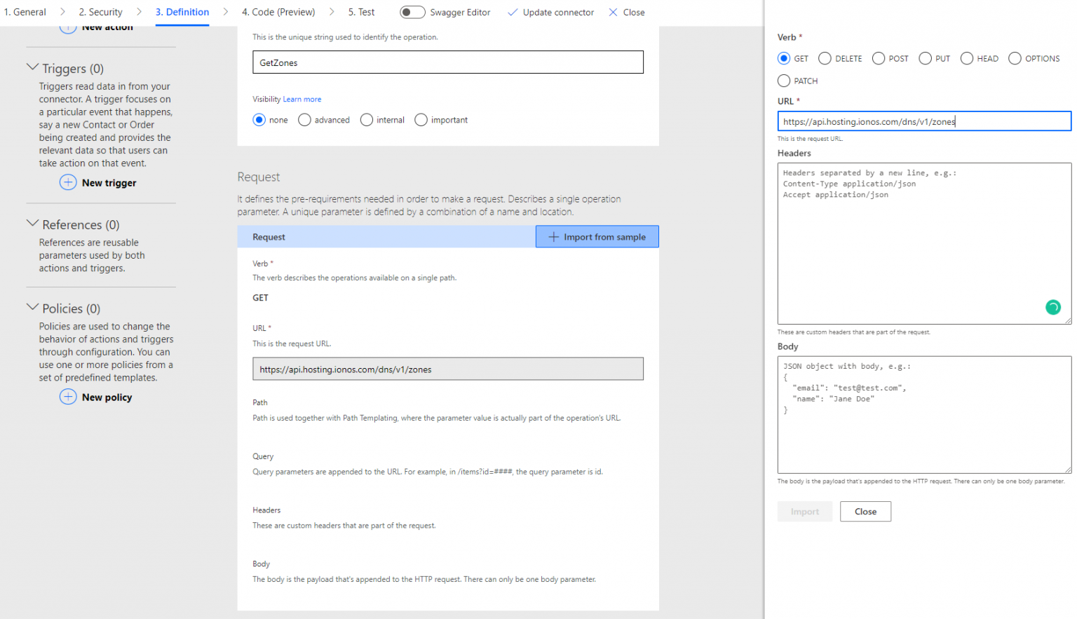 Backup and restore IONOS DNS records using Power Automate, API ...