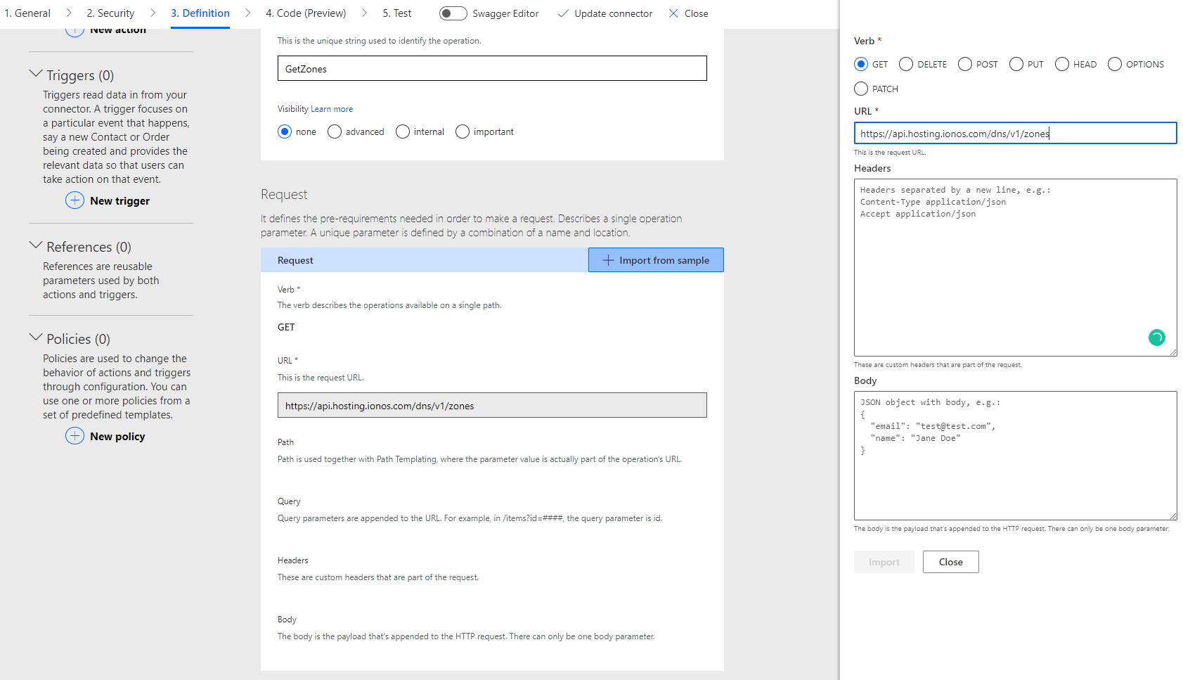 Backup and restore IONOS DNS records using Power Automate, API ...